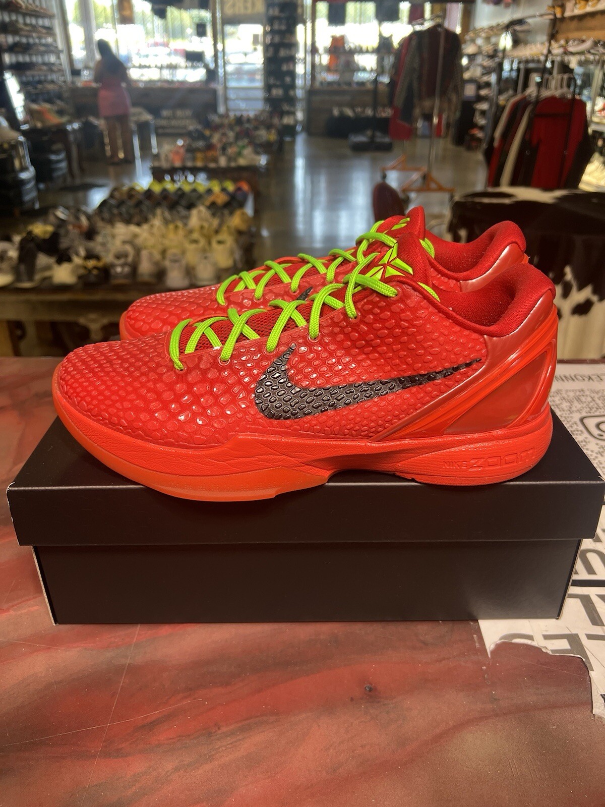 Size 11.5 - Nike Kobe 6 Protro Low Reverse Grinch | eBay