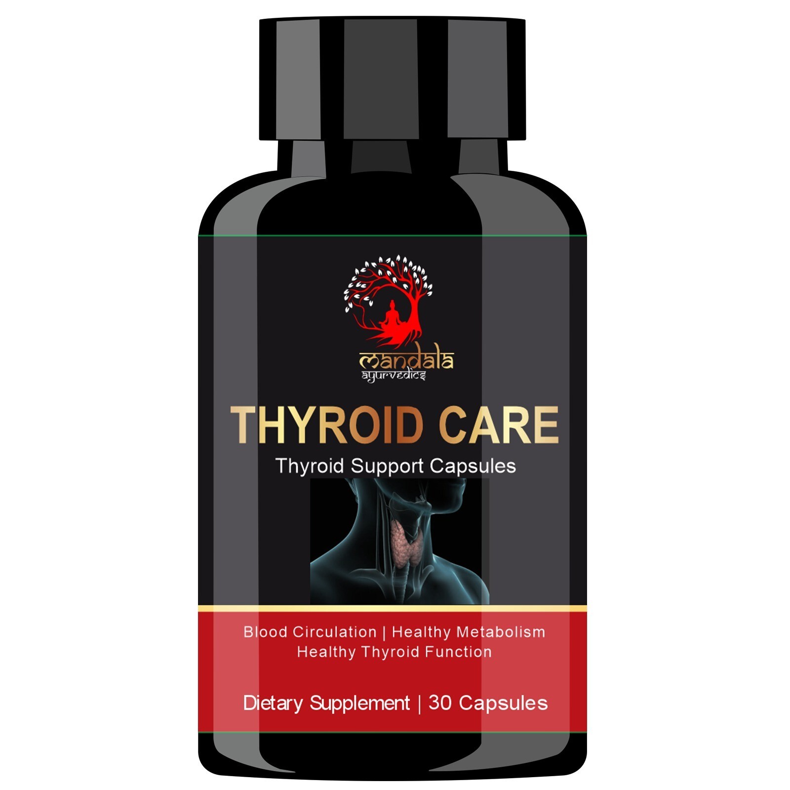 Thyroid Care thyroid Support Cap To Balance T3,T4&TSH Level. 30 Caps ...