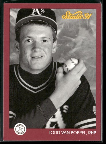 1991 Studio #109 Todd Van Poppel Oakland Athletics | eBay.de