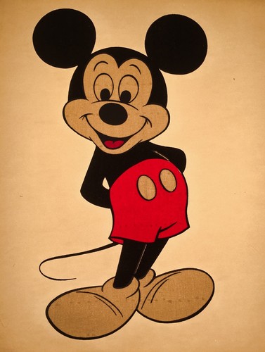 60 70s Mickey Mouse Disney Land World Club vTg Cartoons T-shirt Iron-On ...