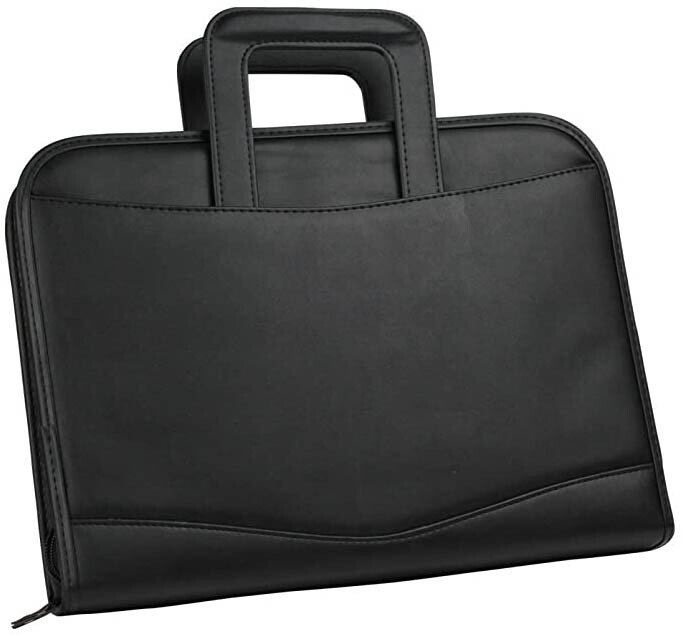 Briefcase 3-Ring Binder Folder Portfolio Organizer Planner w/Smart ...