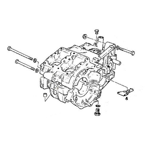 SUZUKI GT 125 X4 1980-1982 Kit n°1+2 vis CRUCIFORME inox moteur complet ...
