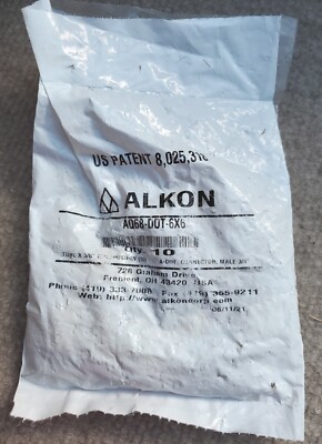 10 Alkon BRASS FITTINGS QUICK CONNECT DOT AIR BRAKE MALE CONNECTOR 3/8 ...