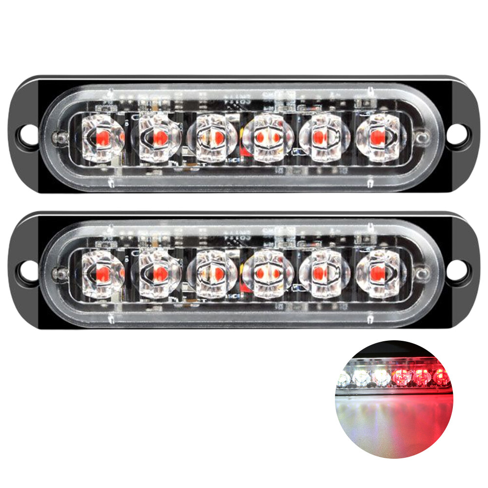 6LED Car Emergency Light 12V -24V Auto Grille Lights for Cars ...