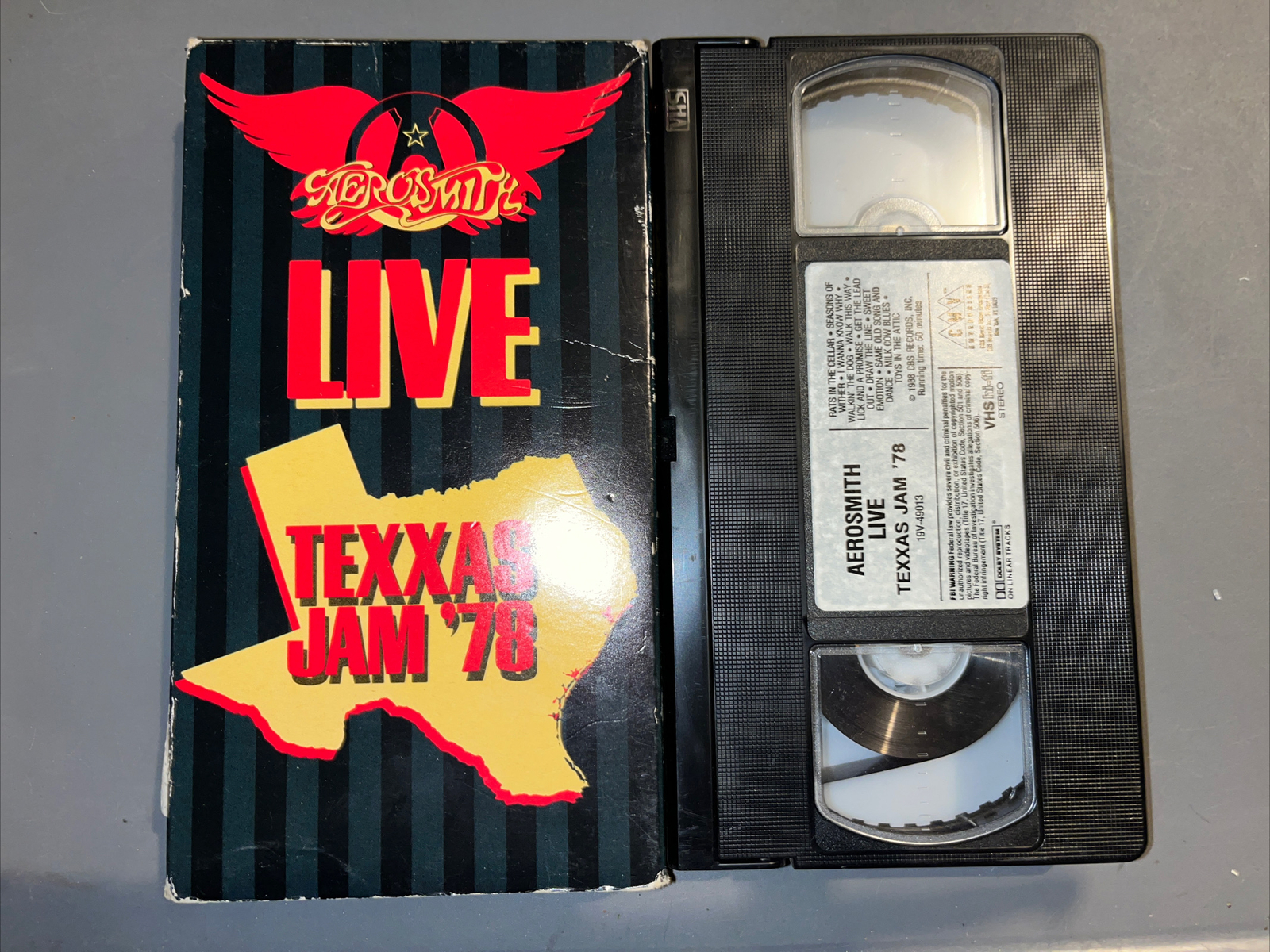 Aerosmith - Live Texxas Jam 78 (VHS, 1989) 6 44744901339| eBay