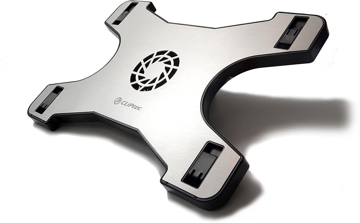 Desktop Quiet Laptop Cooler Fan Cooling Mat Pad Stand Riser Tilt for 12 ...