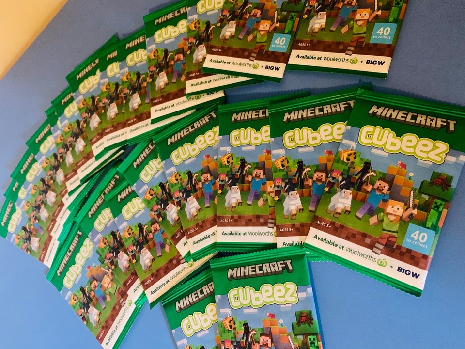 MINECRAFT Cubeez 23 Bulk Lot Woolworths Sealed Unopened 2025 Collection ...