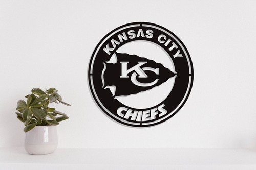 Kansas City Chiefs badge laser cut vector files dxf, svg, eps. ai, pdf ...