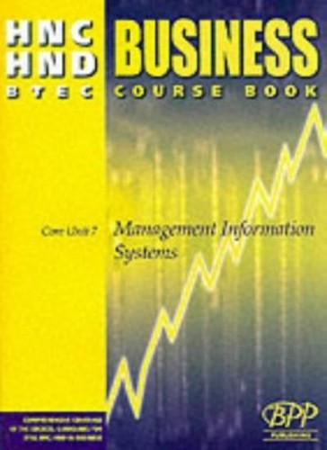 HNC/HND BTEC Core Unit 7 Management Information Systems: Business ...