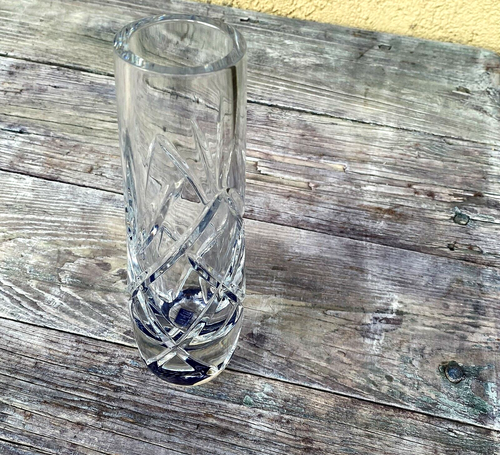 ROGASKA FINE DIAMOND CUT CRYSTAL VASE, SLOVENIA, KATHY IRELAND ...