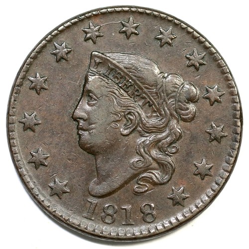 1818 N-7 Matron or Coronet Head Large Cent Coin 1c | eBay