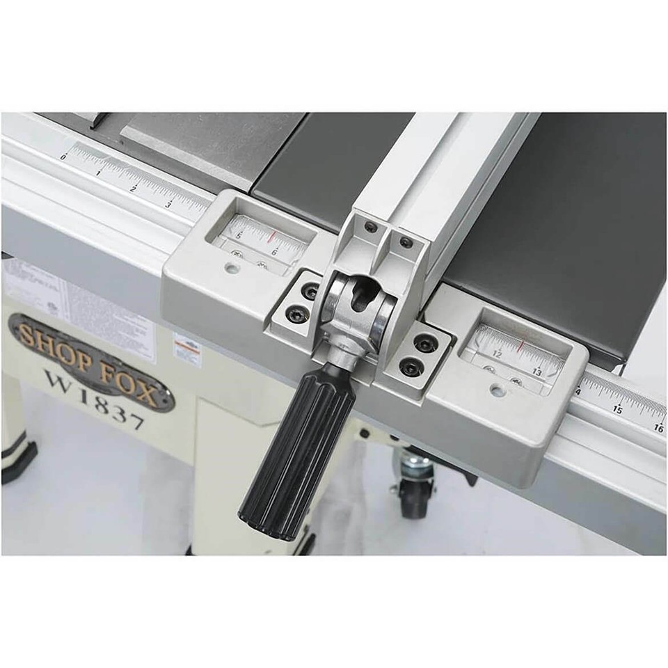 Shop Fox W1837 10" 2 HP Open-Stand Hybrid Table Saw with Enclosed ...