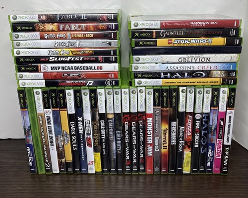 Xbox 360 Original Xbox Game Bundle Lot Of 44 CIB | eBay
