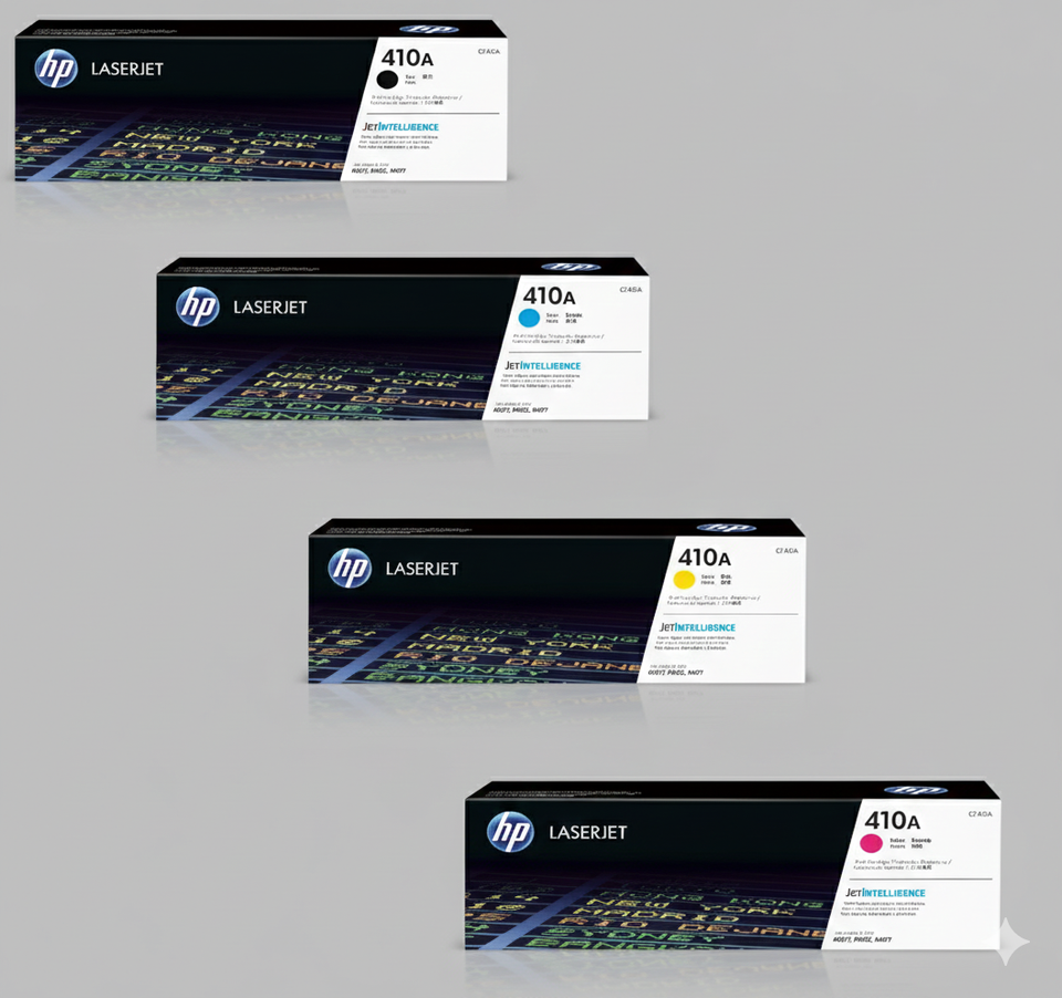 HP 410A Full Toner Set CF410A-13A - CMYK - Premium Quality - Fast ...