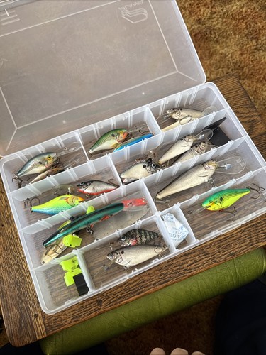 Fishing Lures Lot of Fishing Lures Plano Storage Box, Rapala Ike Spoons ...