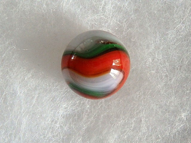 Akro Agate Red & Green Popeye Marble | eBay