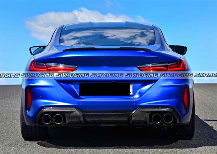 Carbon Fiber Rear Bumper Lip Diffuser For 2019-2021 BMW 8 Series M8 ...