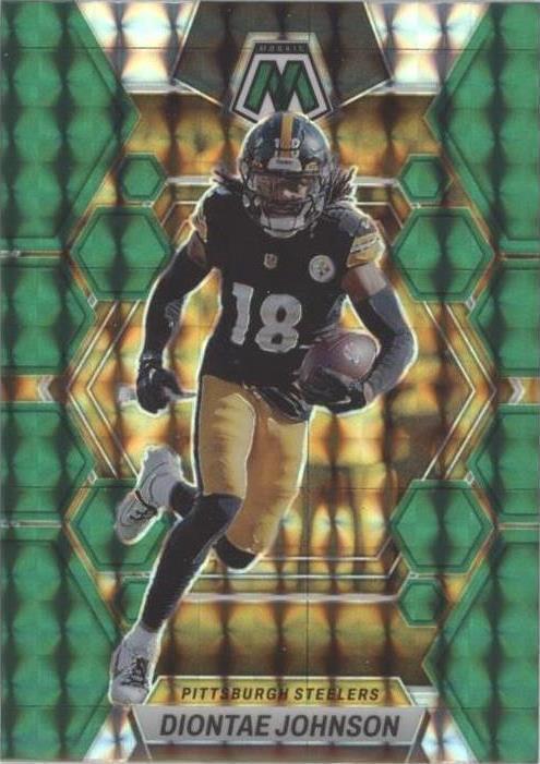 2023 Panini Mosaic - Diontae Johnson #204 Green Mosaic Prizm for sale ...