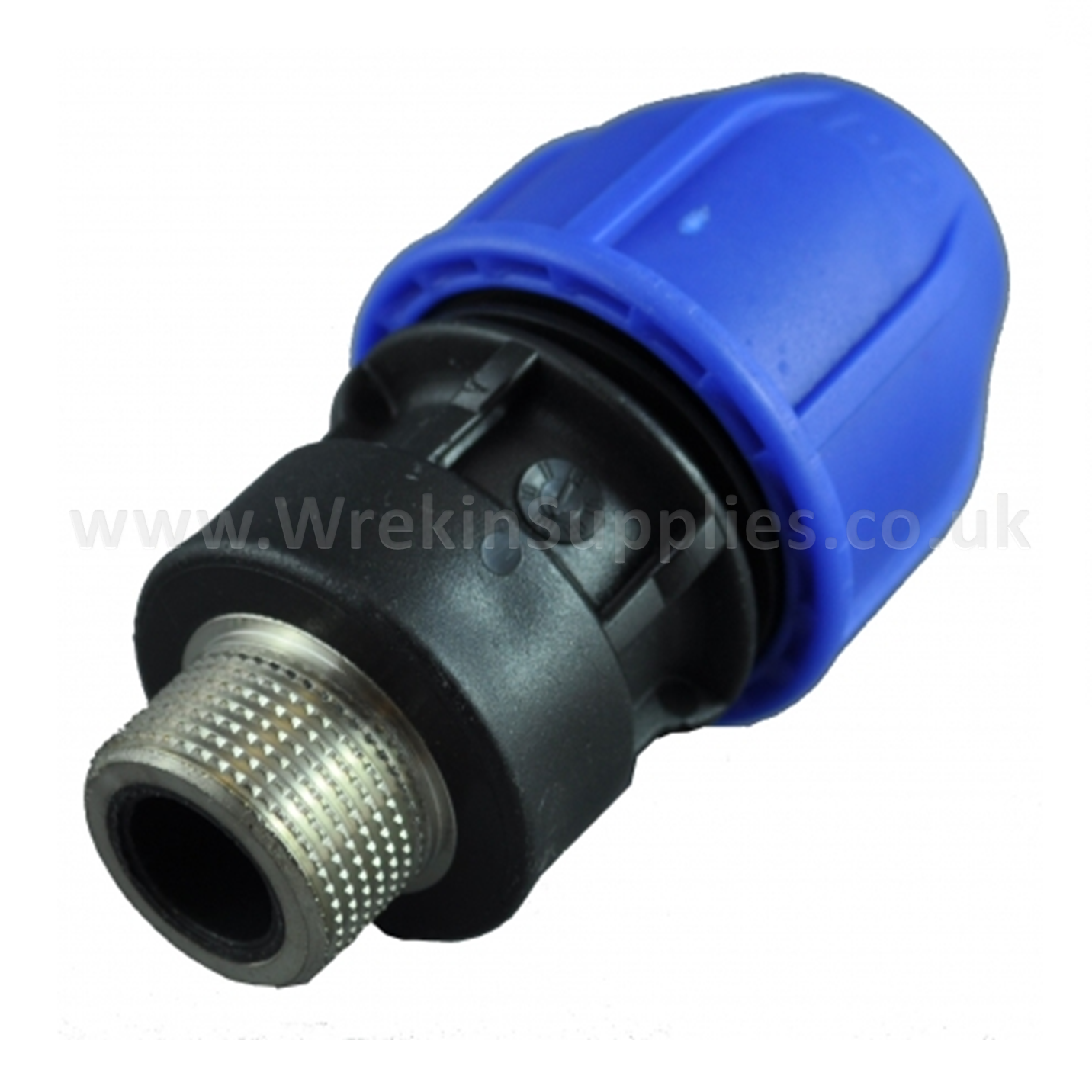 MDPE Plastic Compression Fitting 20mm O/D Polypipe LDPE Water Pipe WRAS ...