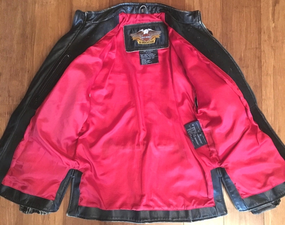 Harley Davidson SMALL Heavyweight Leather Jacket / Co… - Gem