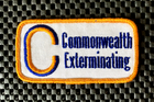 COMMONWEALTH EXTERMINATING EMBROIDERED SEW ON ONLY PATCH PEST CONTROL 3 ...
