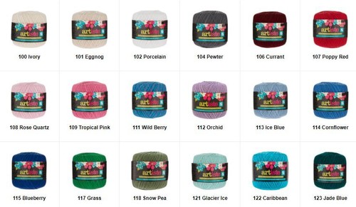 Artiste Cotton Crochet Thread #10 Various Colors! New! Price Per Skein ...