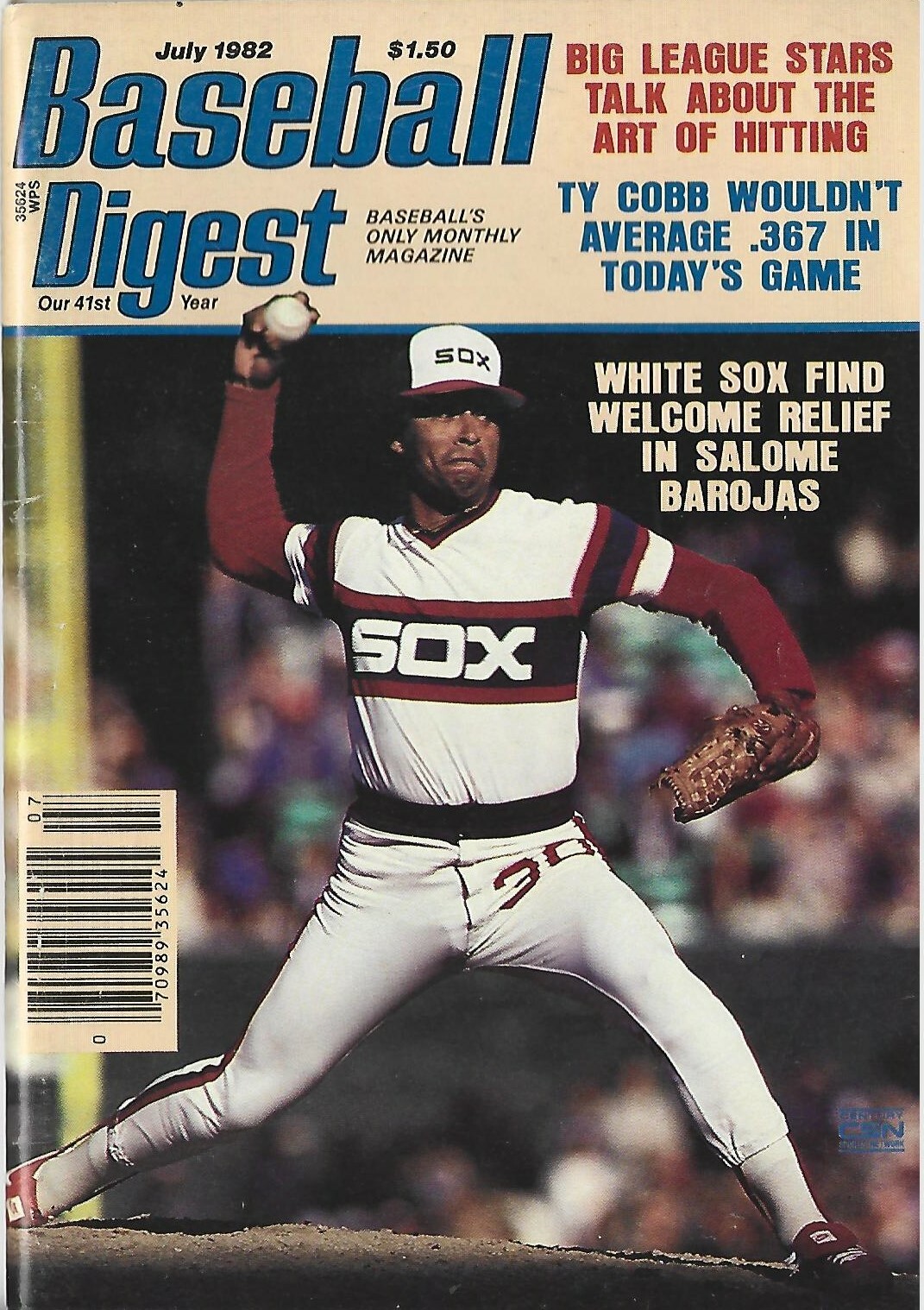 JULY 1982 BASEBALL DIGEST CHICAGO WHITE SOX SALOME BAROJAS STARS TALK ...