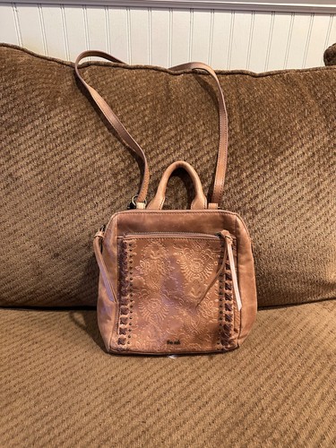 The Sak Loyola Leather Mini Backpack Crossbody Convertible Bag Brown ...