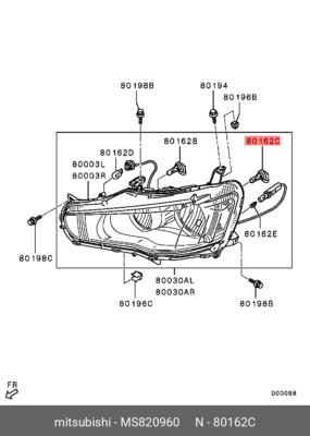 Genuine OE Light Bulb MS820960 for Mitsubishi MS82-0960 | eBay