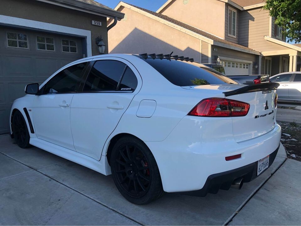 Fits Mitsubishi Lancer EVO X CJ ES Ralliart - Rear Boot Spoiler Wing ...