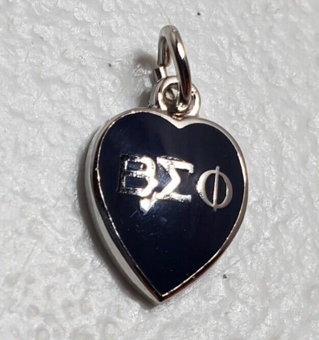 Vintage Blue Color Beta Sigma Phi Sorority Service Charm Bracelet 1989 ...