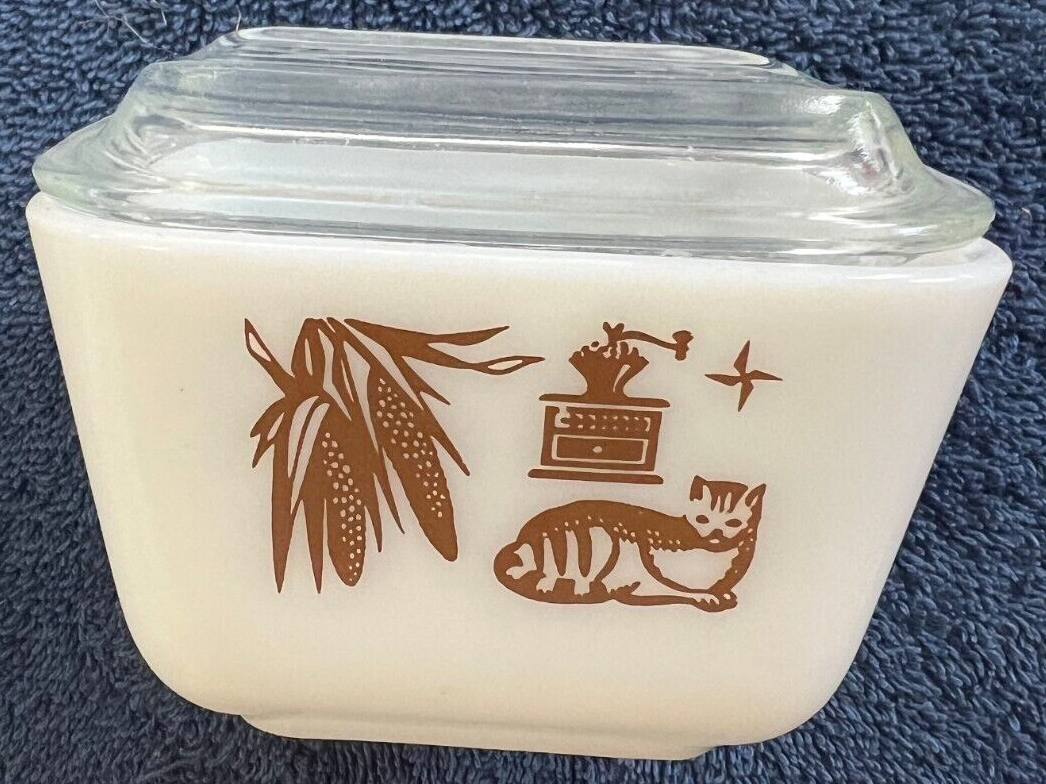 PYREX - REFRIGERATOR Dish - Cat ~ Corn ~ 1 1/2 Cup - 501-8 - USED | eBay