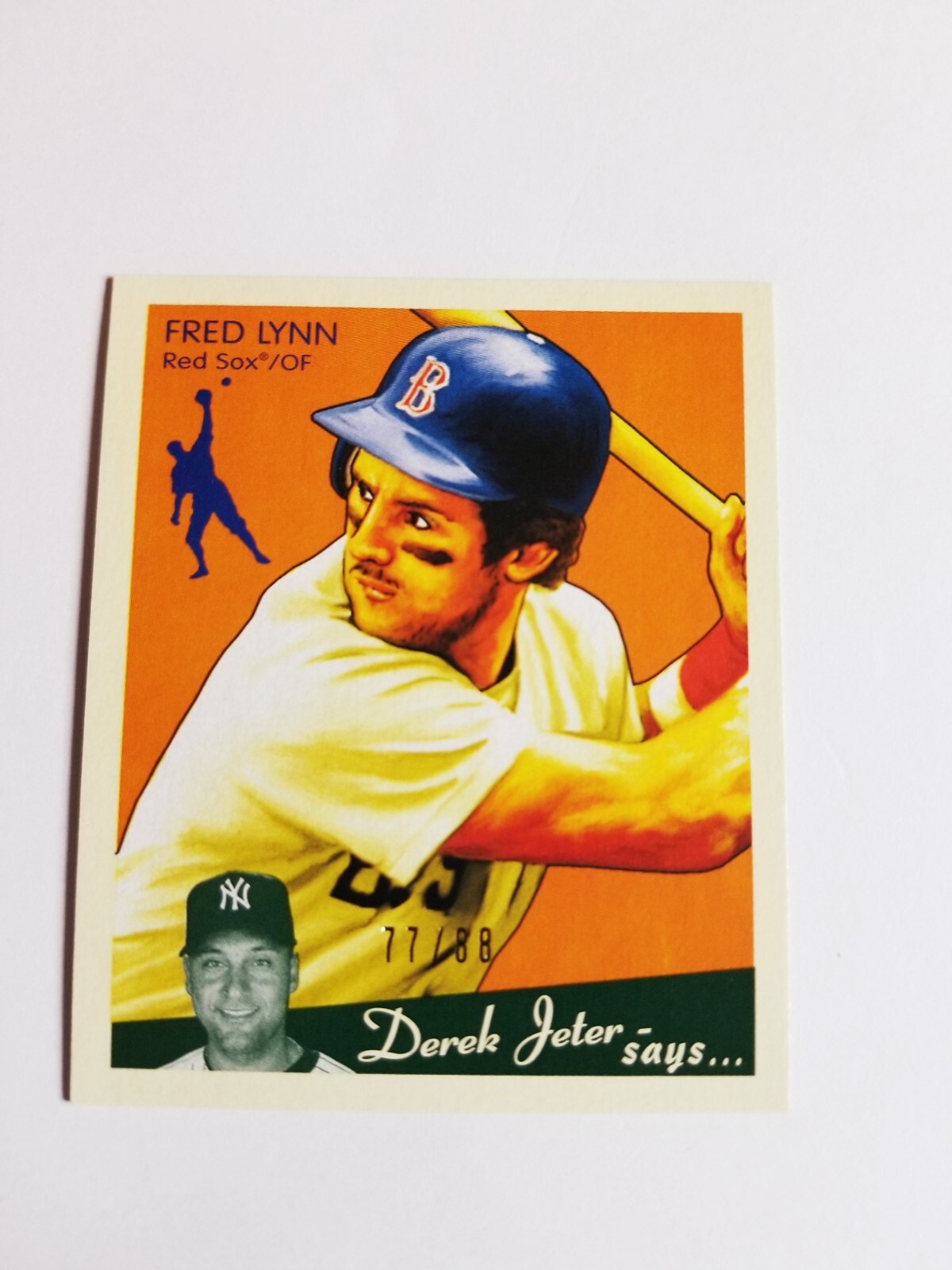 FRED LYNN 2008 UD GOUDEY MINI GREEN BACKS #77/88 RED SOX #206 DEREK ...