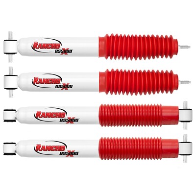 Rancho Set of Front & Rear RS5000X Gas Charged Shocks for Wrangler TJ w ...