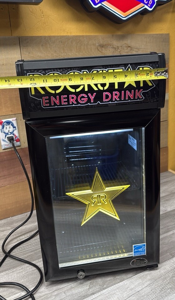 Rockstar Energy Drink Promo Mini Fridge Refrigerator Power/Lights ...