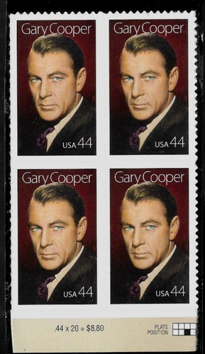 GARY COOPER #4421 LEGENDS OF HOLLYWOOD COMMEMORATIVE MXF 44 CENT STAMP ...