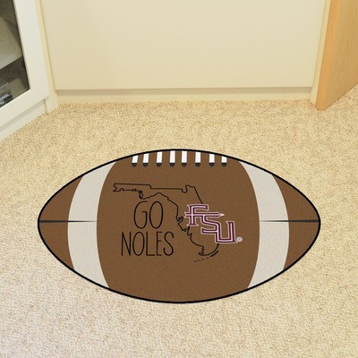 NCAA - Florida State Seminoles Southern Style Football Rug - 20.5in. x ...