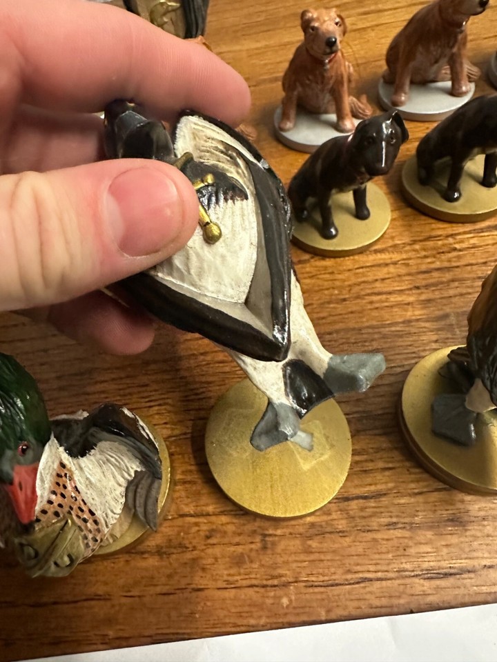 Ducks Unlimited Dogs & Ducks Chess Set & Board Complete 2004/2005 Loon ...