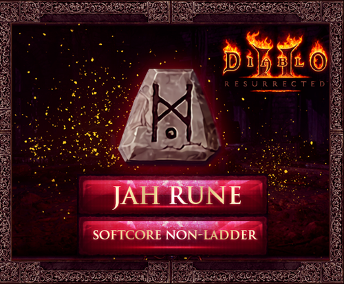 D2R Diablo 2 Resurrected Softcore NON-Ladder HR Jah Rune Fast delivery ...