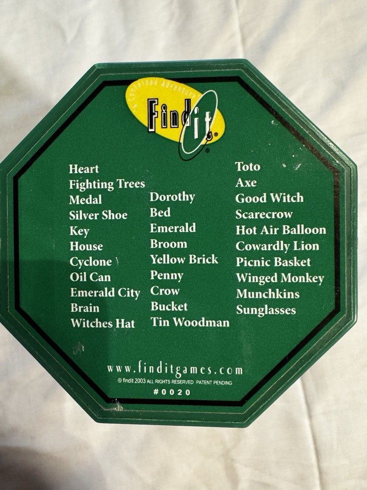 Find It! Game Wizard Of Oz Theme Wicked A Contained Adventure 2003 | eBay