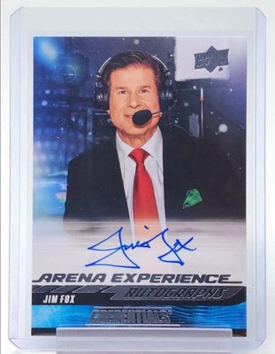 JIM FOX 2024 UD CREDENTIALS ARENA EXPERIENCE AUTOGRAPHS AUTO Q0913 | eBay