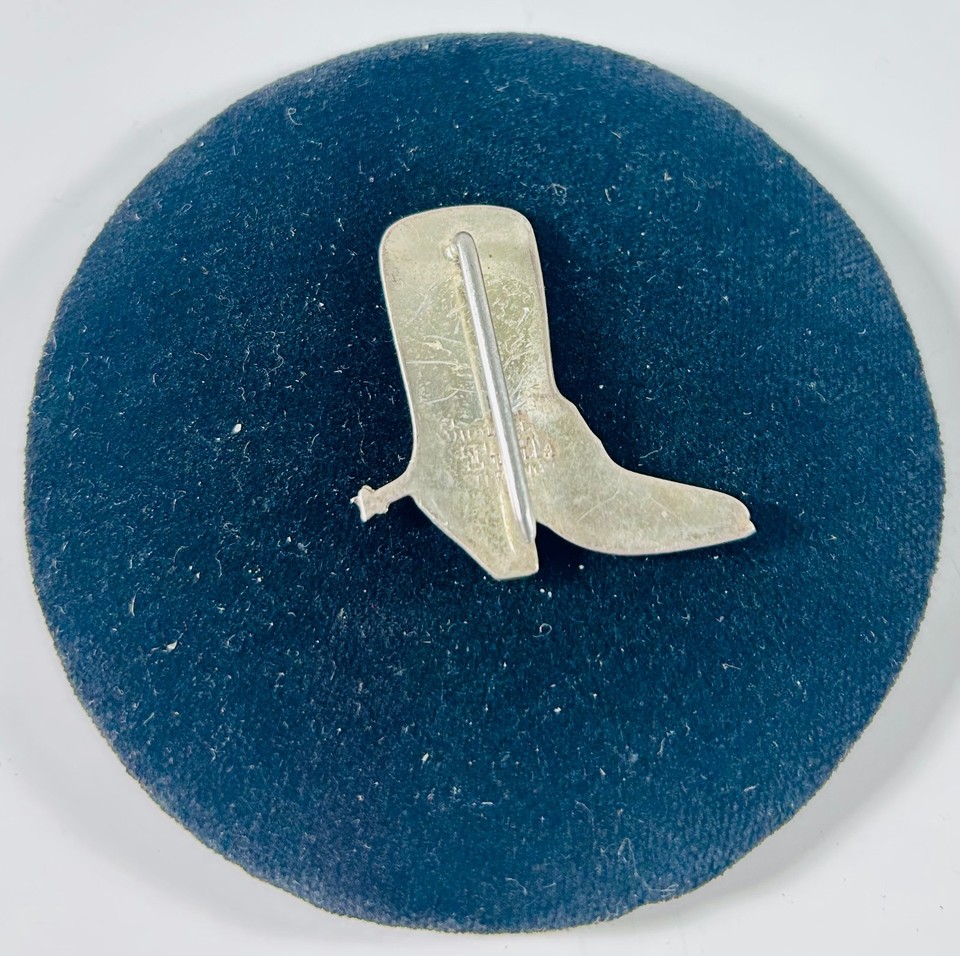 Vintage SUNSET TRAILS Sterling Silver Cowboy Cowgirl Western Boot ...