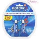 Abreva Cold Sore Treatment Twin Pack 0.14oz / 4g New In Box ...