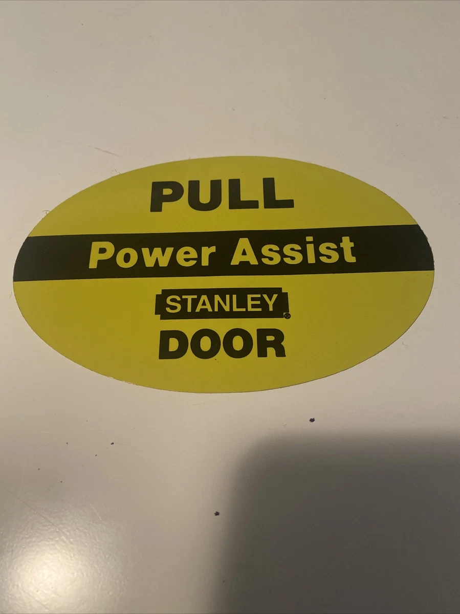 Stanley Automatic Door Sign Stickers