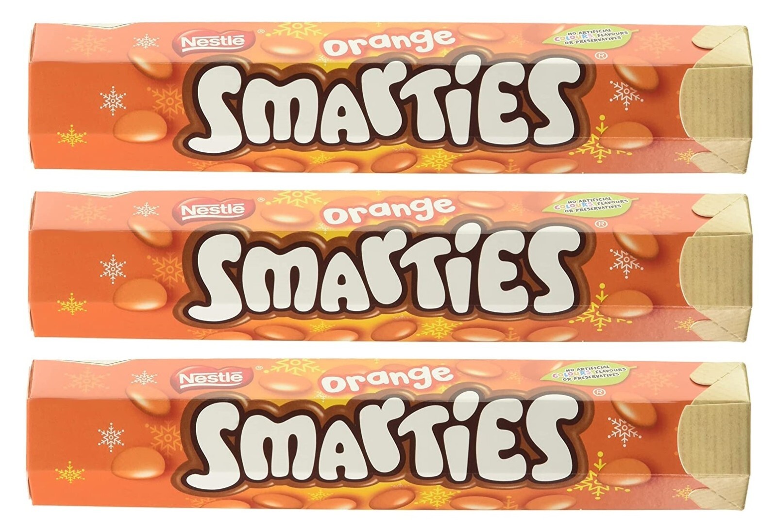 Smarties Original, Orange, White Chocolate, Candy Cane Tubes 34g-120g ...