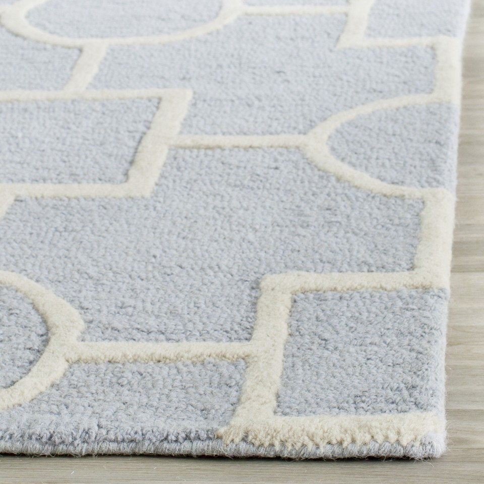 Safavieh Cambridge LIGHT BLUE / IVORY Wool Area Rug 3' x 5' - CAM143A-3 ...