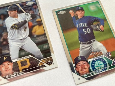 Lot 2 Baseball cards Bryce Miller Seattle Mariners + Ji-Man Choi ...