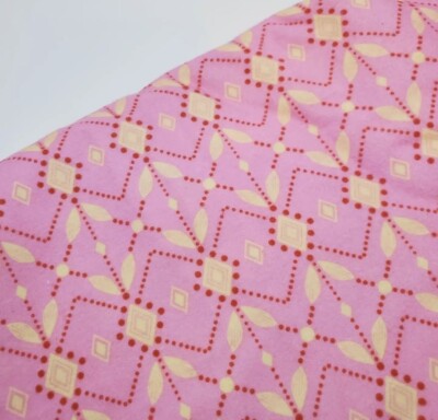 Anna Maria Horner Flannel Fabric Folksy Flannel Diamond Pink Quilt FAT ...