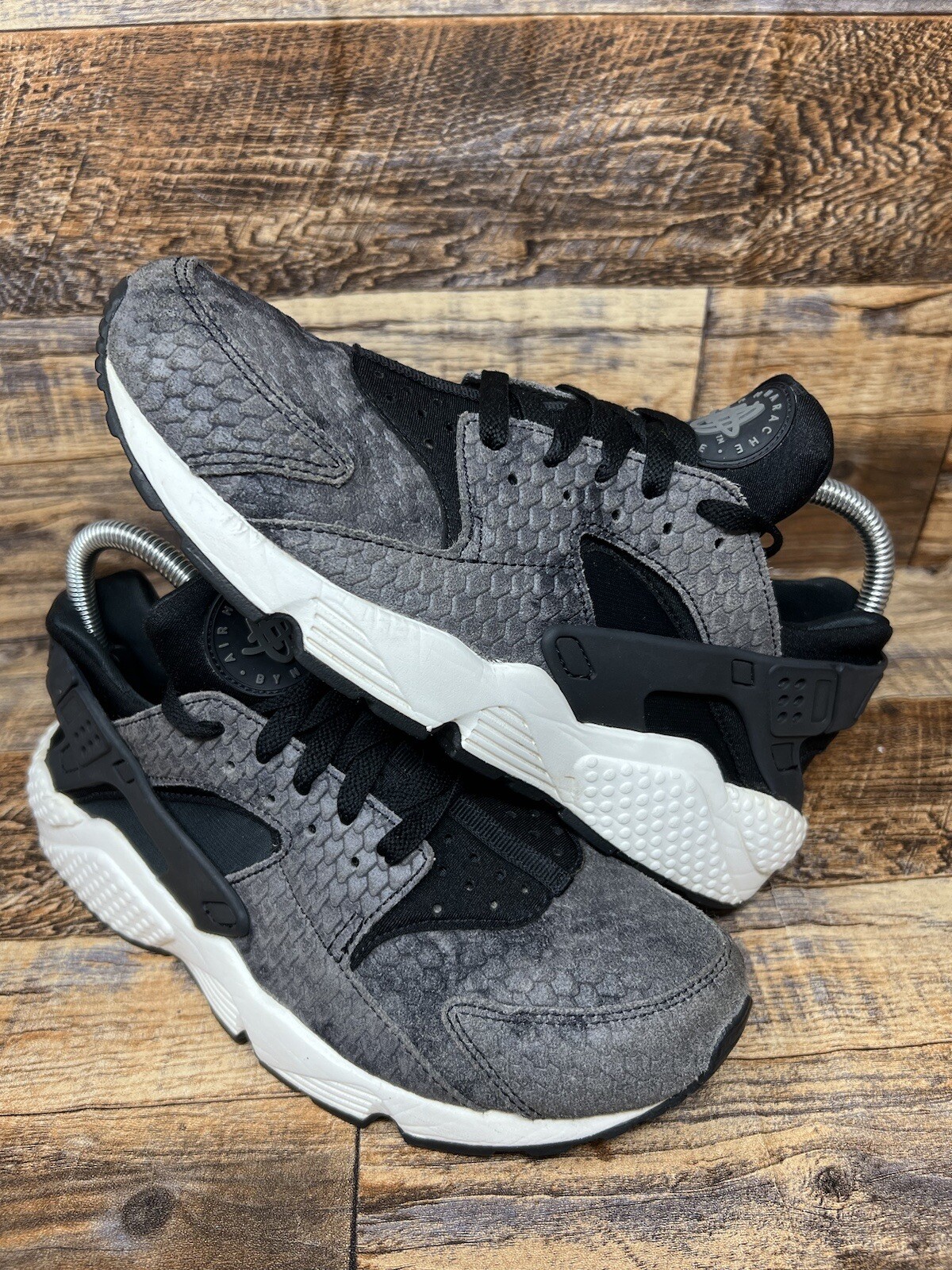 Size 6 - Nike Air Huarache Run Premium Black W for sale online | eBay