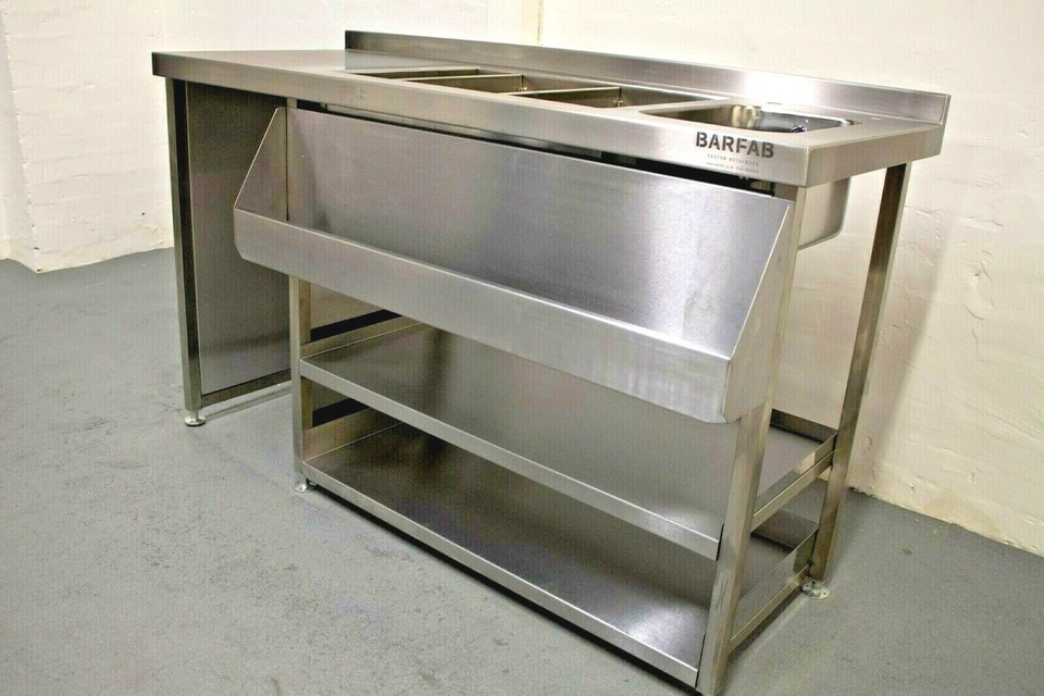 Modular Cocktail Station, Insulated Ice Well & Bar Sink With Hygienic ...